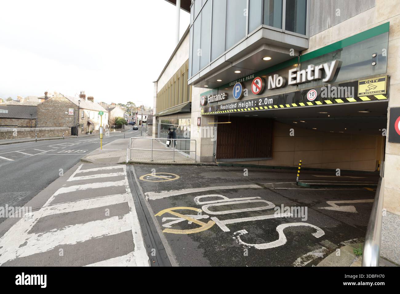 Dublin, Ireland - 14th December 2025 - View of the Green Car Park ...