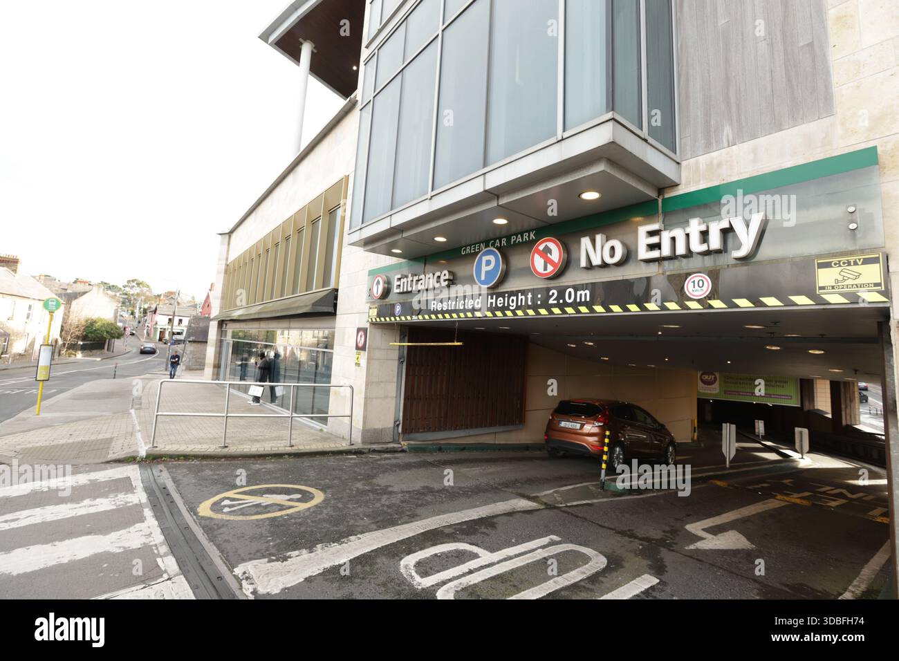 Dublin, Ireland - 14th December 2025 - View of the Green Car Park ...