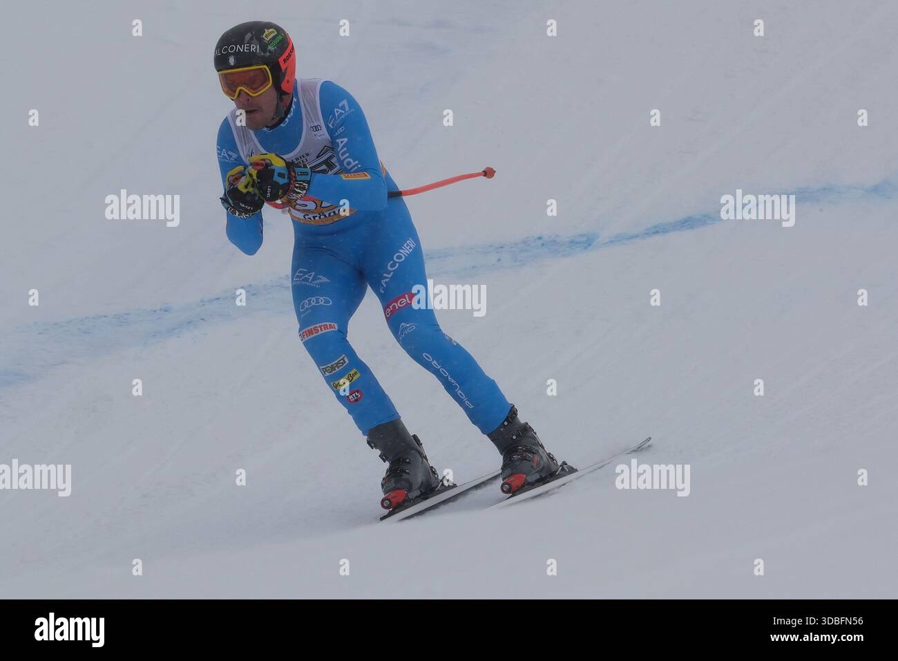 Christof Innerhofer from Italy, is in action during AUDI FIS Ski World ...