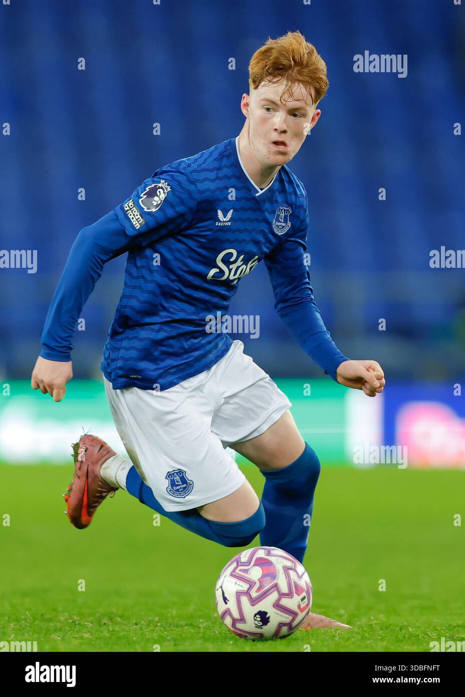 Liverpool, England, 15th December 2025. Braiden Graham of Everton ...