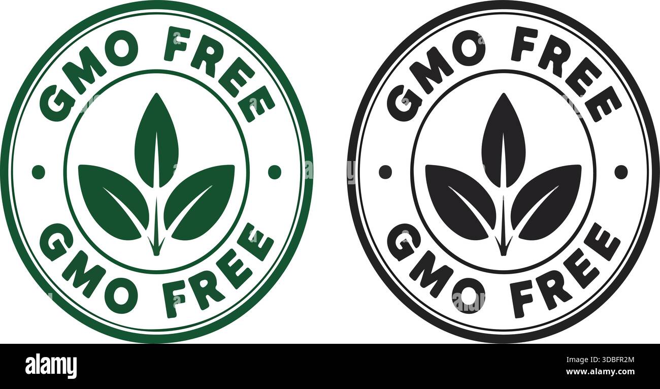 Gmo free icon vector vectors Stock Vector Images - Alamy