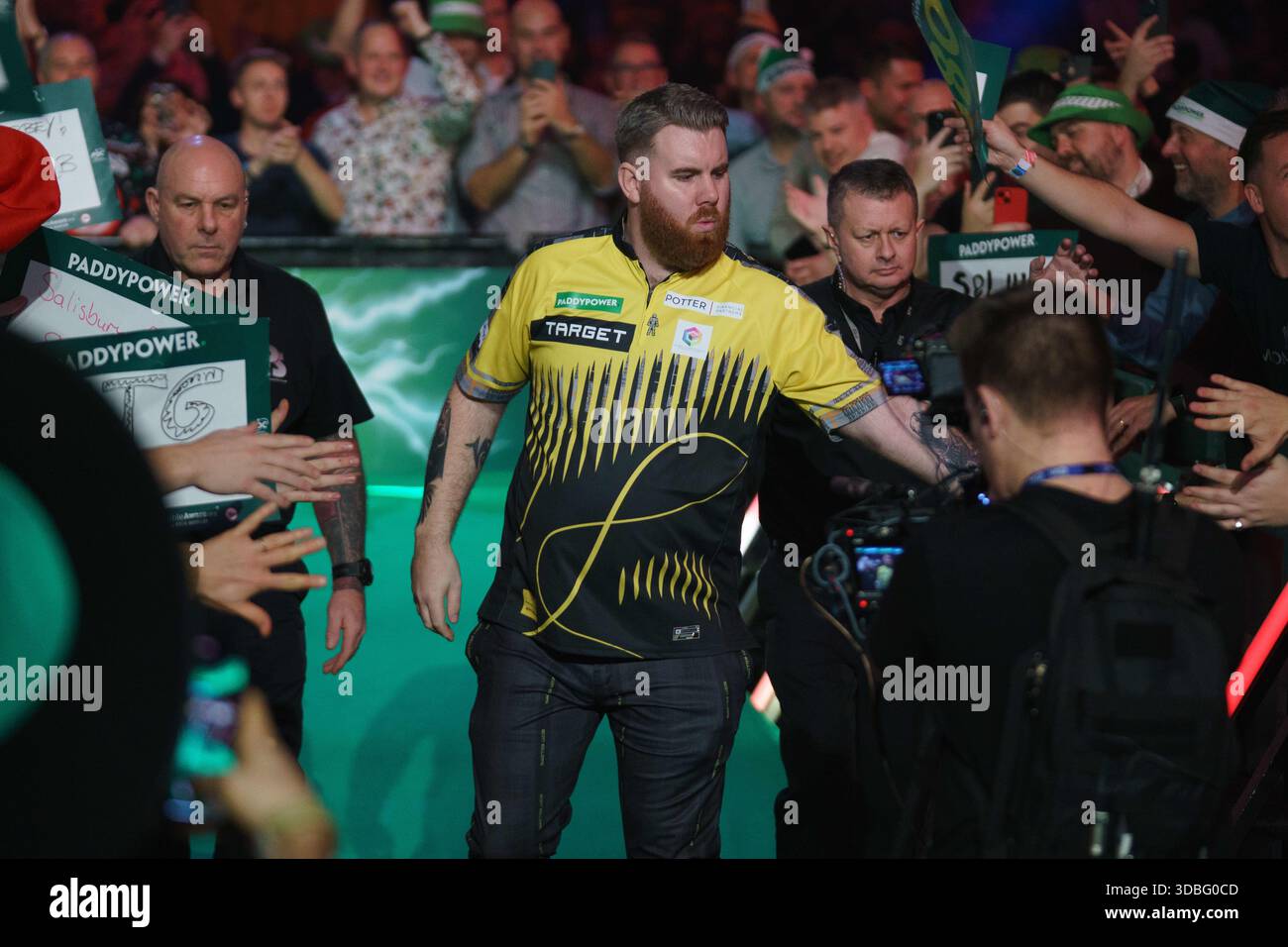 Scott Williams's walk on during the match between Scott Williams and ...