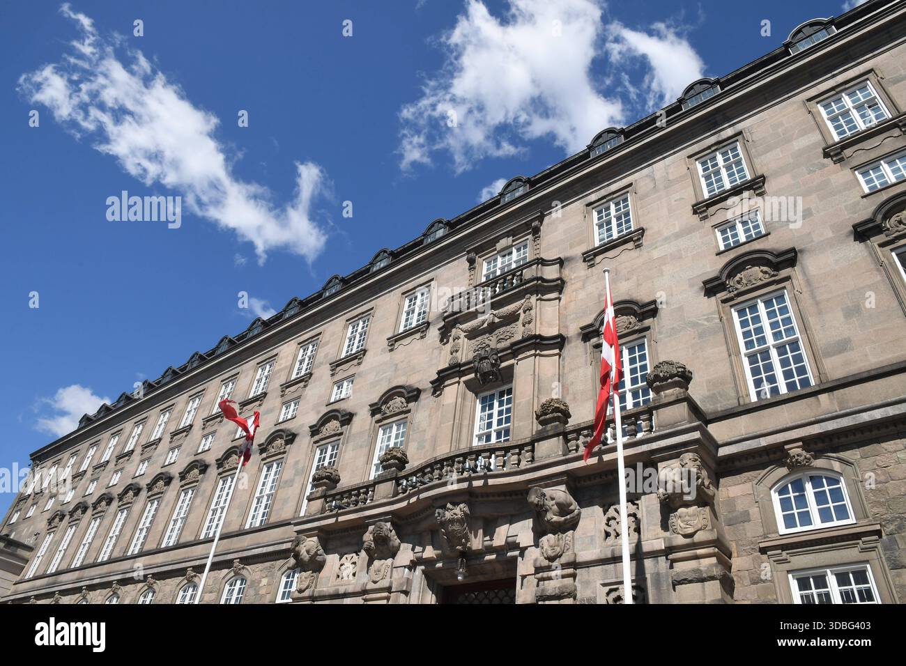 02 June 2023 /Christiansborg castle and part danish parliamente ...