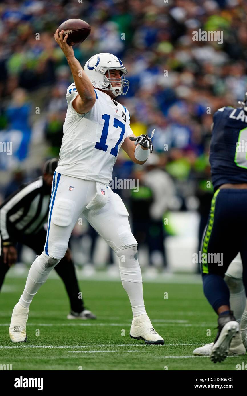 Indianapolis Colts quarterback Philip Rivers (17) passes the ball ...