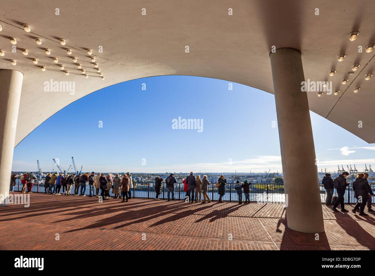 Interior view of the public viewing platform at the Elbphilharmonie ...