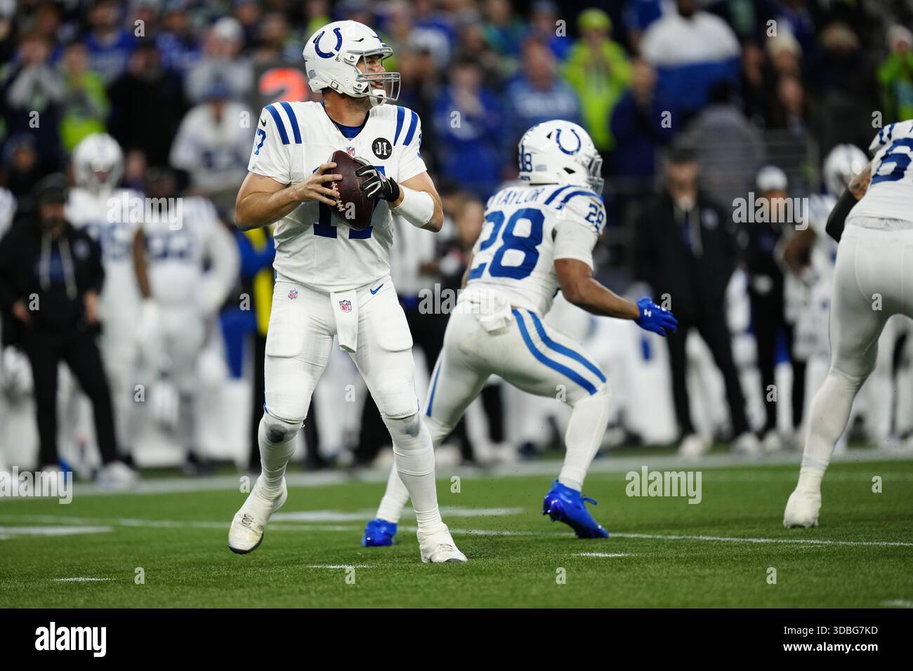 Indianapolis Colts quarterback Philip Rivers (17) looks to pass the ...