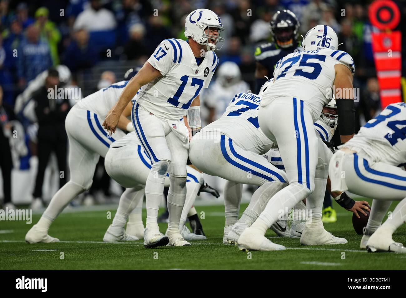 Indianapolis Colts quarterback Philip Rivers (17) yells the play call ...