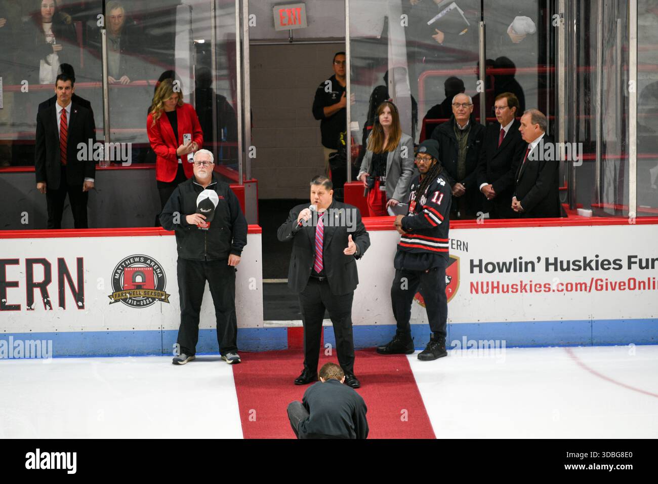 BOSTON, MA - DECEMBER 13: Todd Angilly sings the national anthem before ...