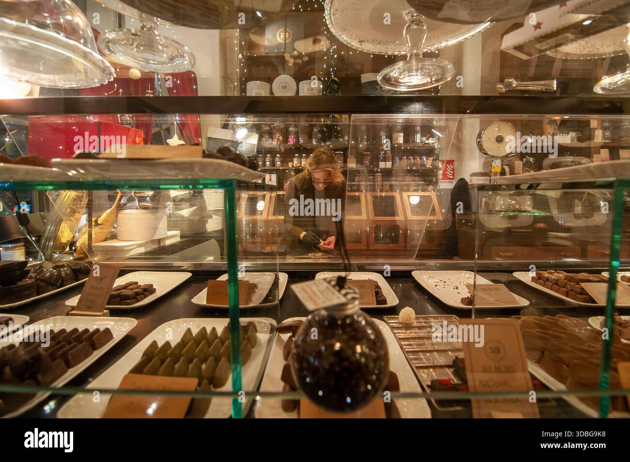 Shopping in Rome. Chocolate Shop Interior (SAID). A chocolate shop ...