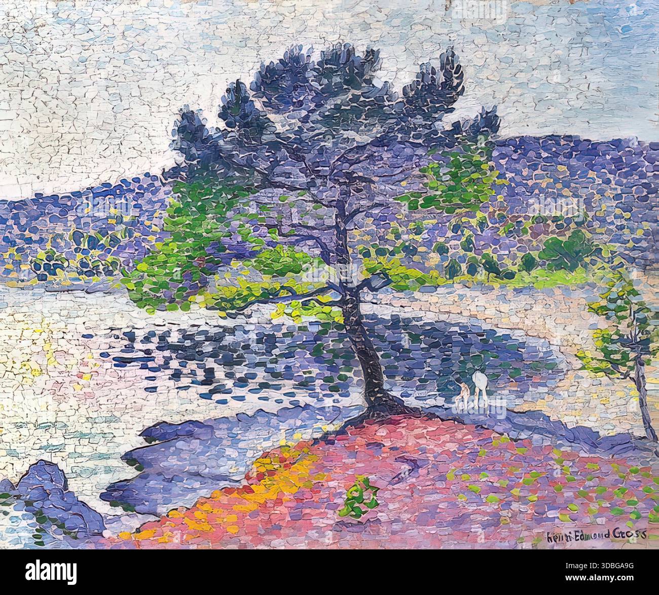 Henri-Edmond Cross, Beach at Evening Light, 1902, Neo-Impressionist ...