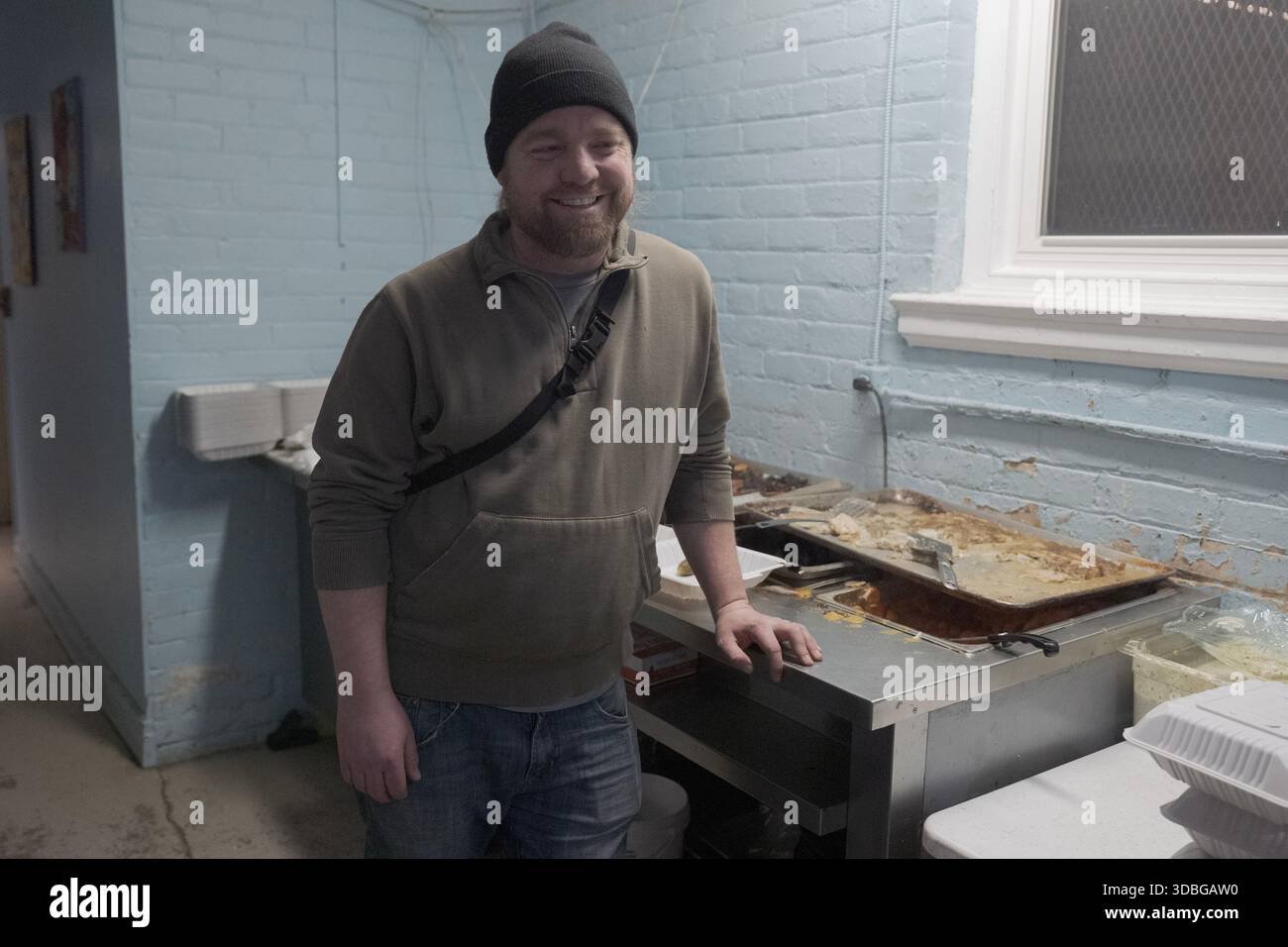 Greg Cook, outreach team lead at Sanctuary, is photographed during drop ...