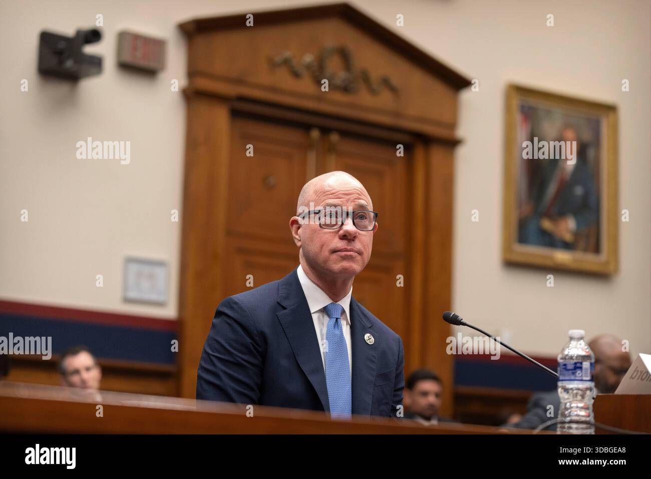 FAA Administrator Bryan Bedford listens during a hearing of the ...