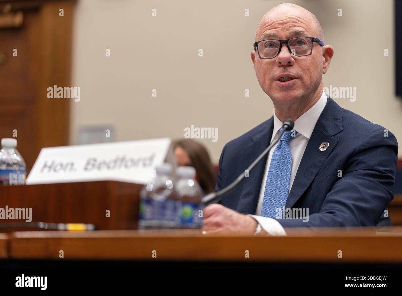 FAA Administrator Bryan Bedford speaks during a hearing of the Aviation ...