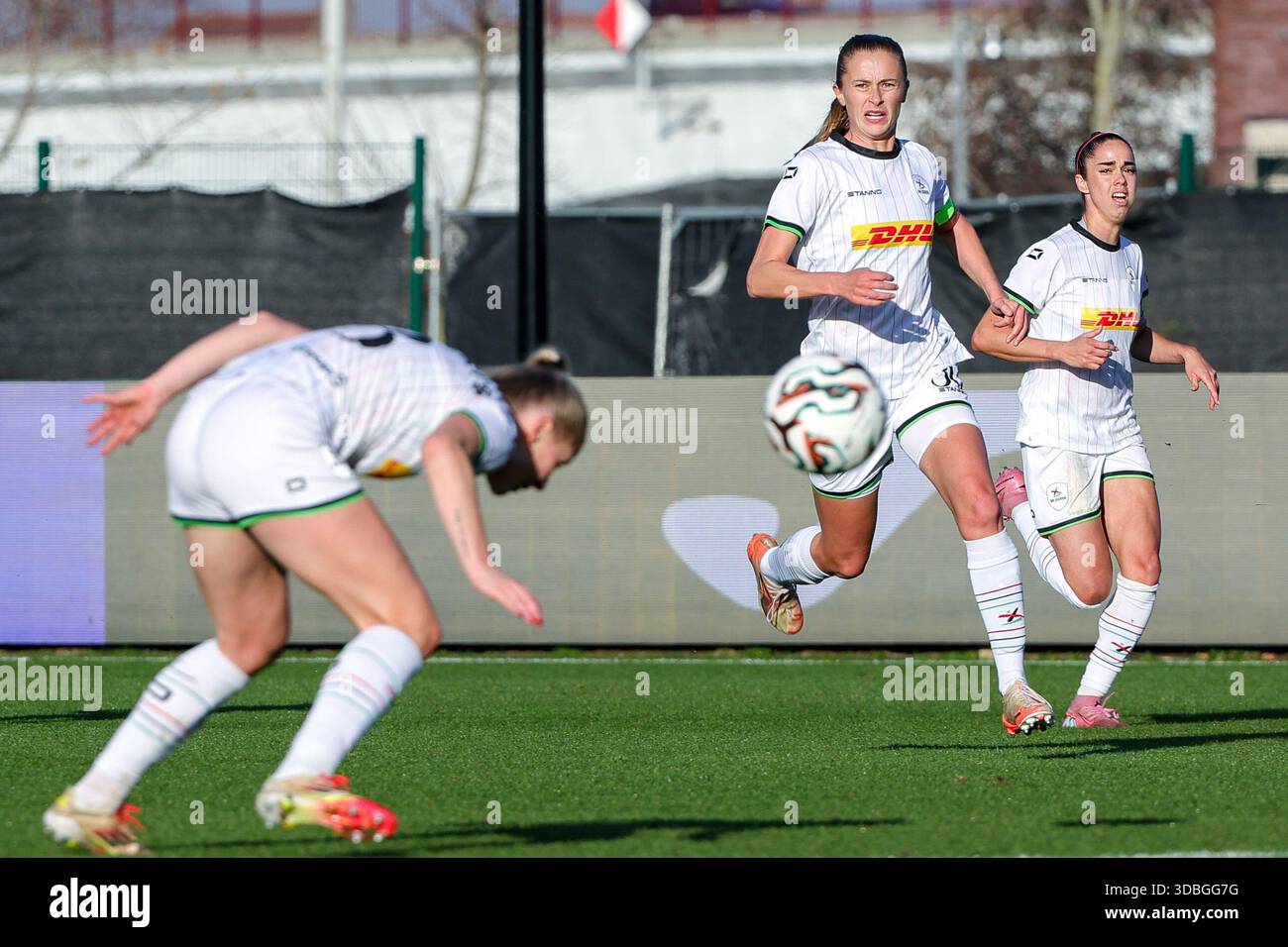 Julie Biesmans (30) of OH Leuven pictured during a female soccer game ...