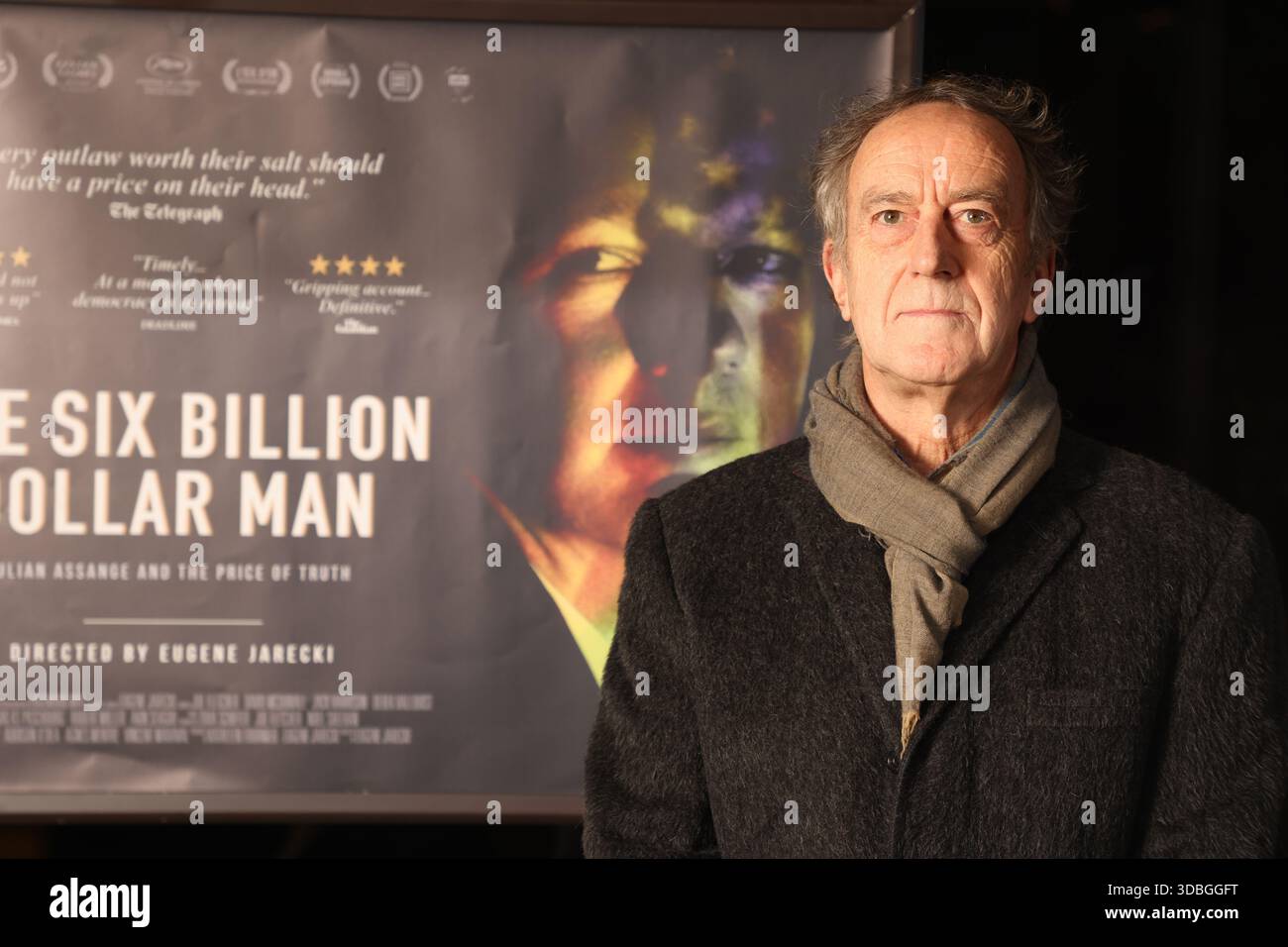 Angus Deayton arriving for the UK premiere of The Six Billion Dollar ...