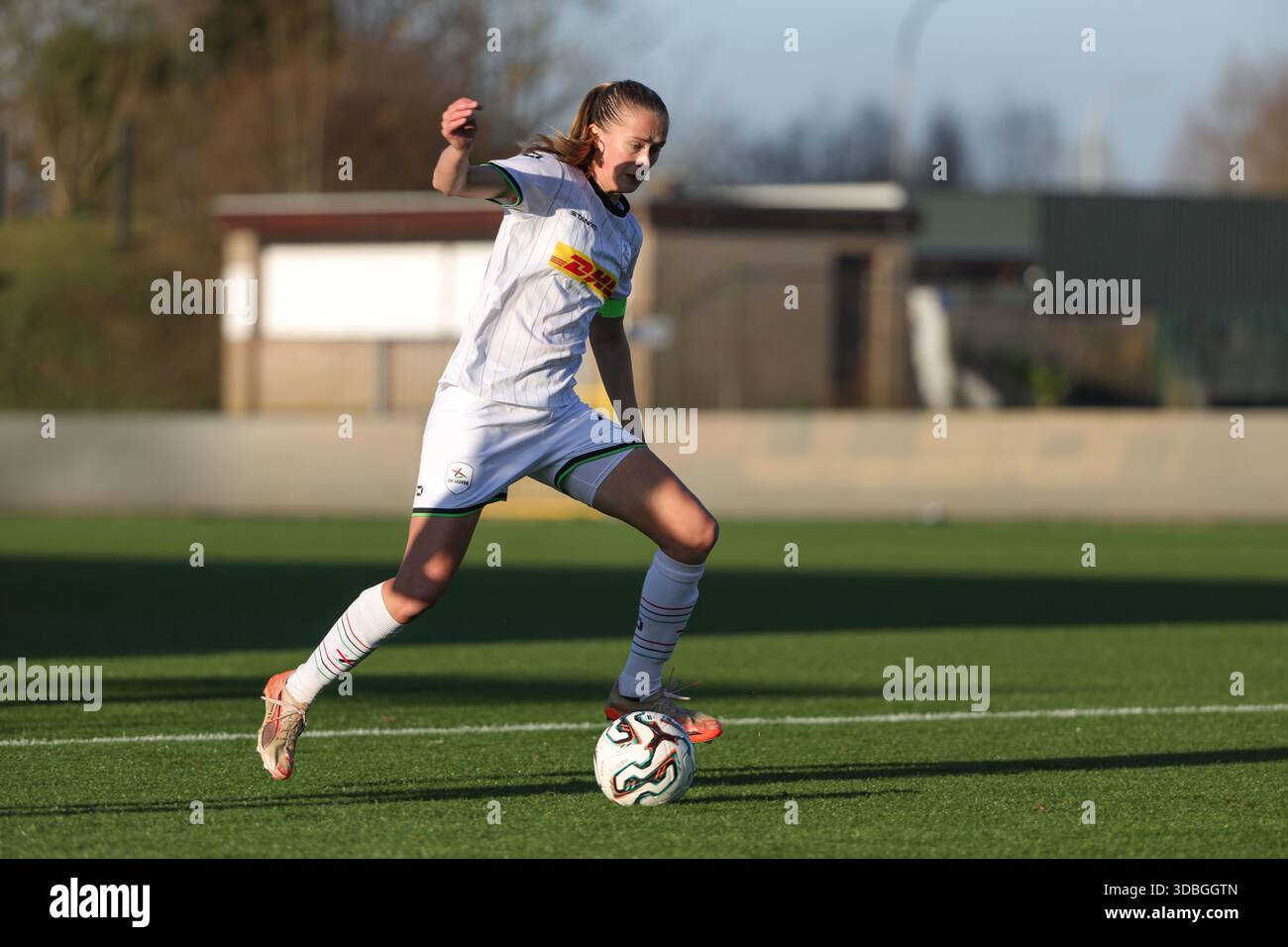 Julie Biesmans (30) of OH Leuven pictured during a female soccer game ...