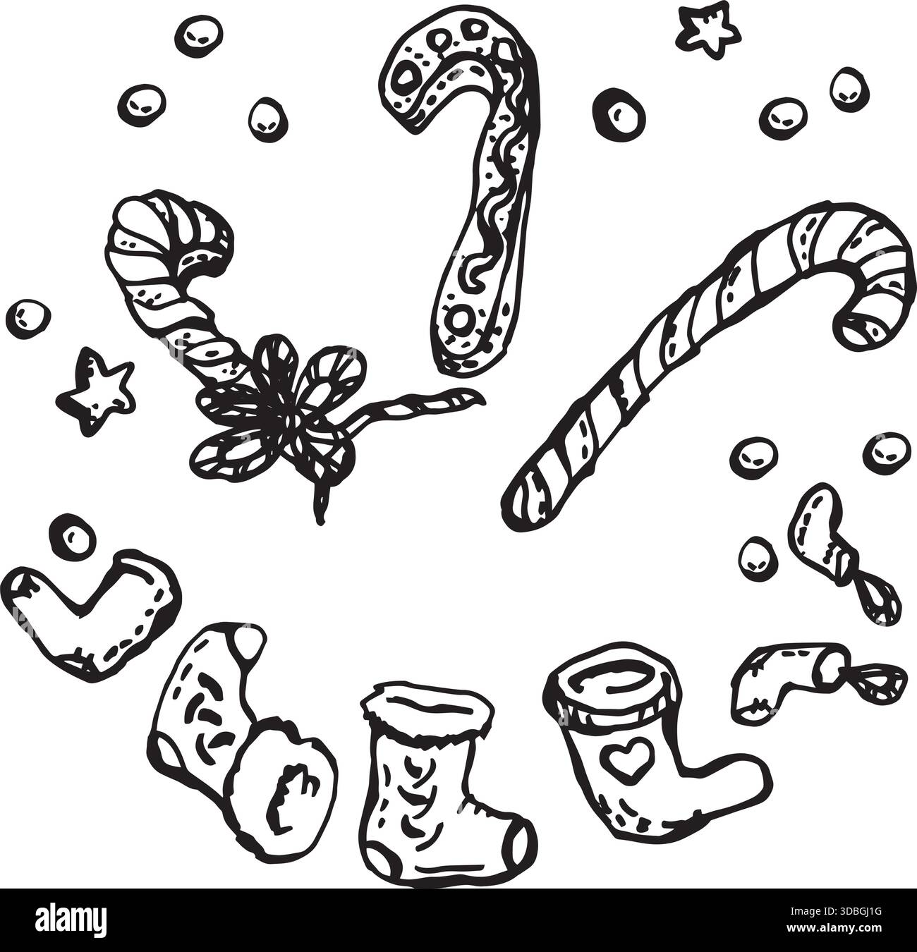 Merry christmas boots gift Black and White Stock Photos & Images - Alamy