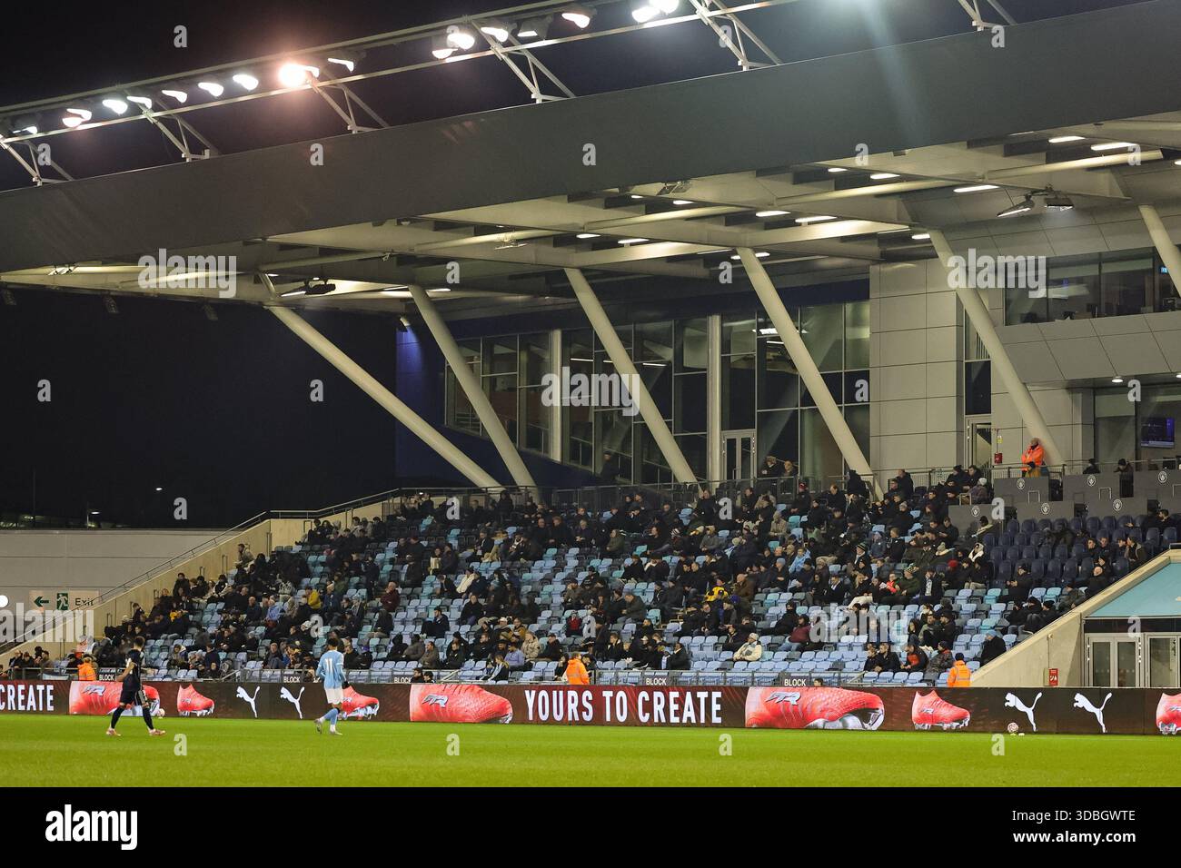 Todays spectators during the Premier League International Cup match ...