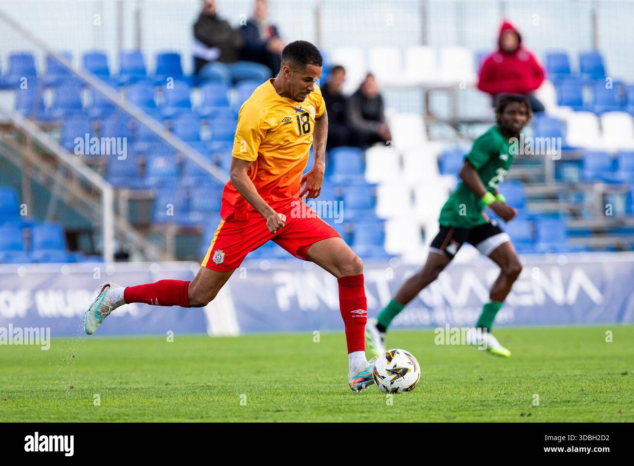 CHARLES PICKEL, forward player for the DR Congo national team, during ...