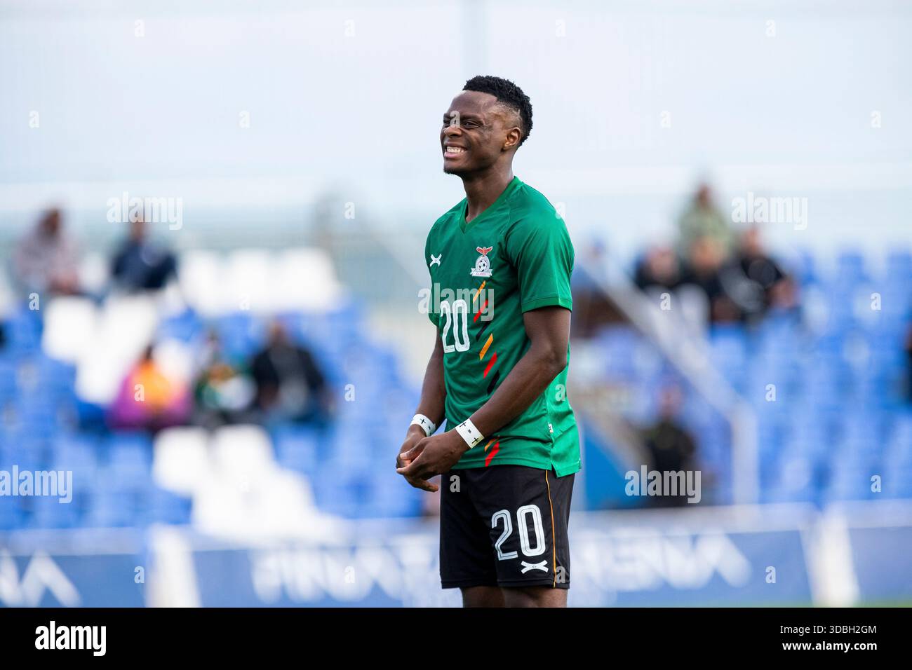PATSON DAKA, player for the Zambian national team, during the match, DR ...