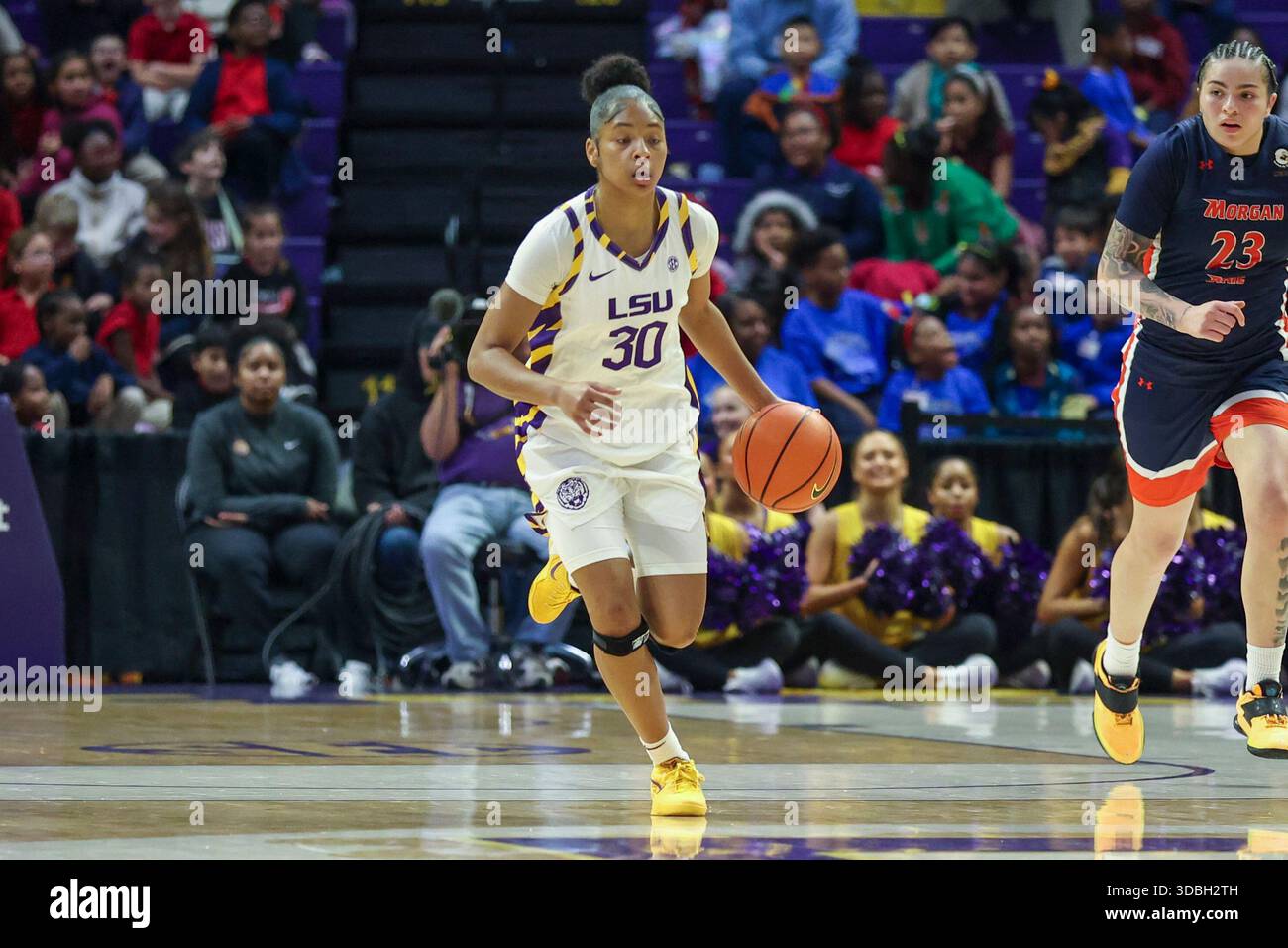 LSU Tigers guard Jada Richard (30) brings the ball up the court during ...