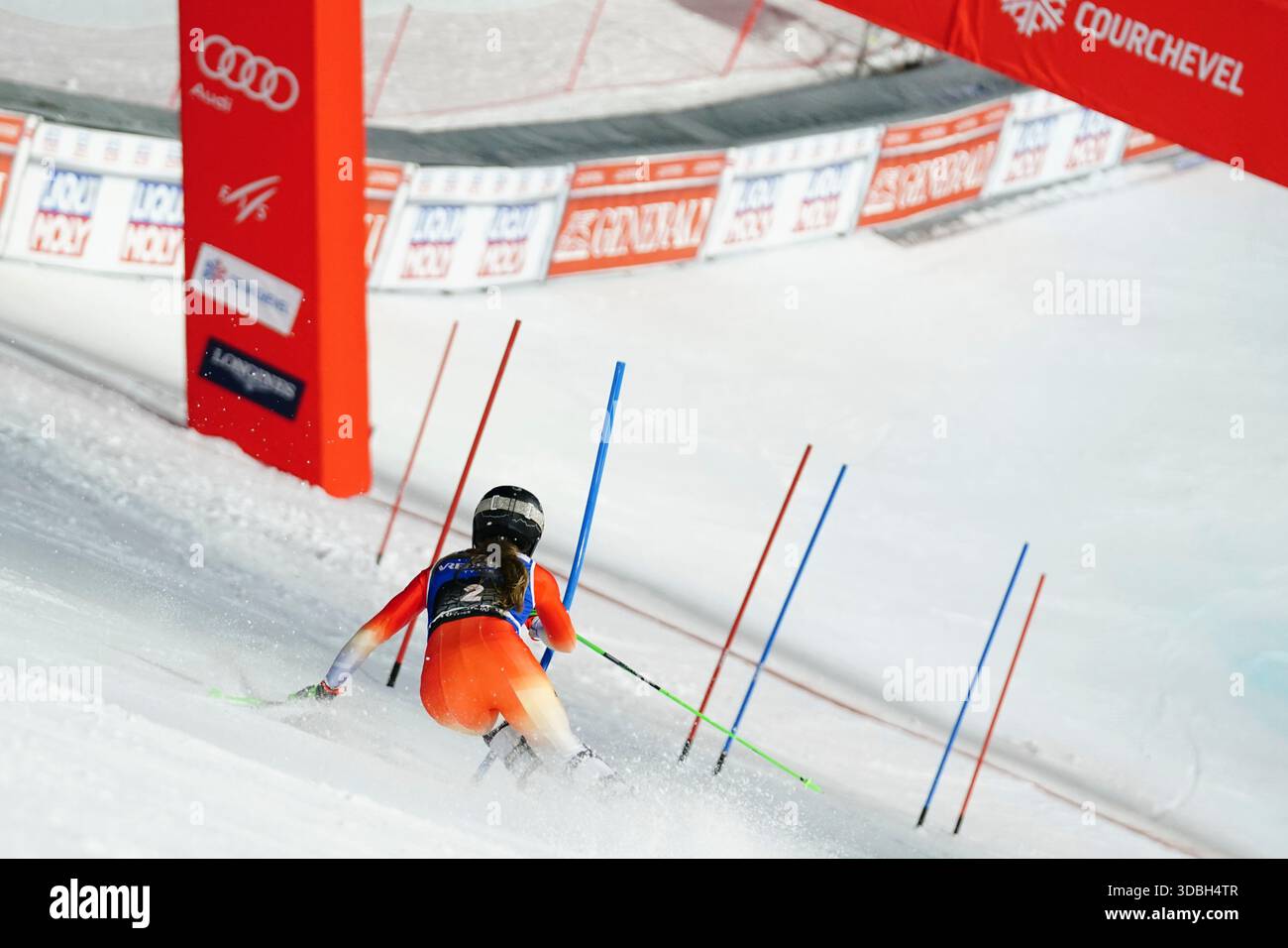 Switzerland's Camille Rast competes on her way to take second place an ...