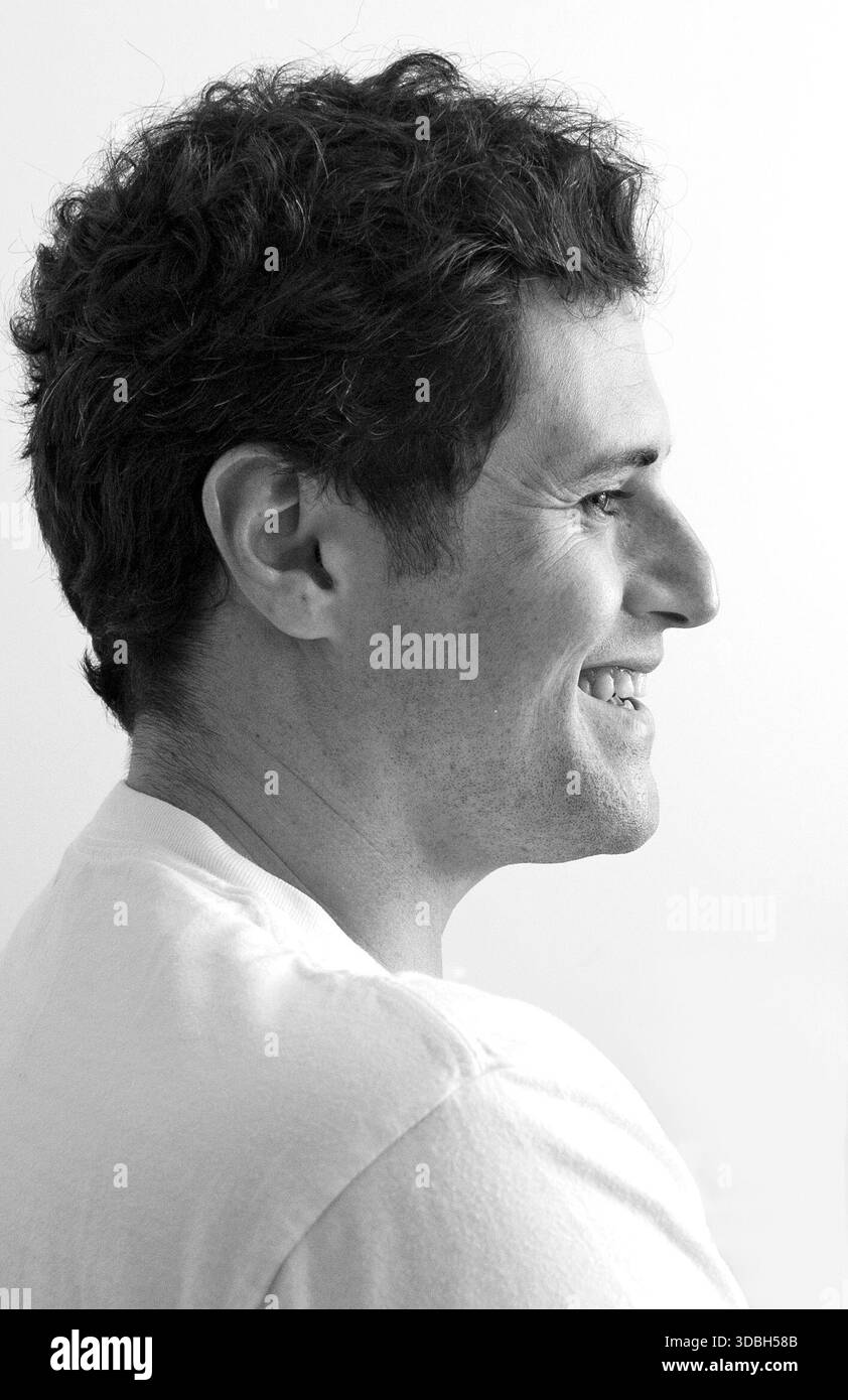 Actor Jake Reiner, portrait in profile, Hollywood, California, USA ...