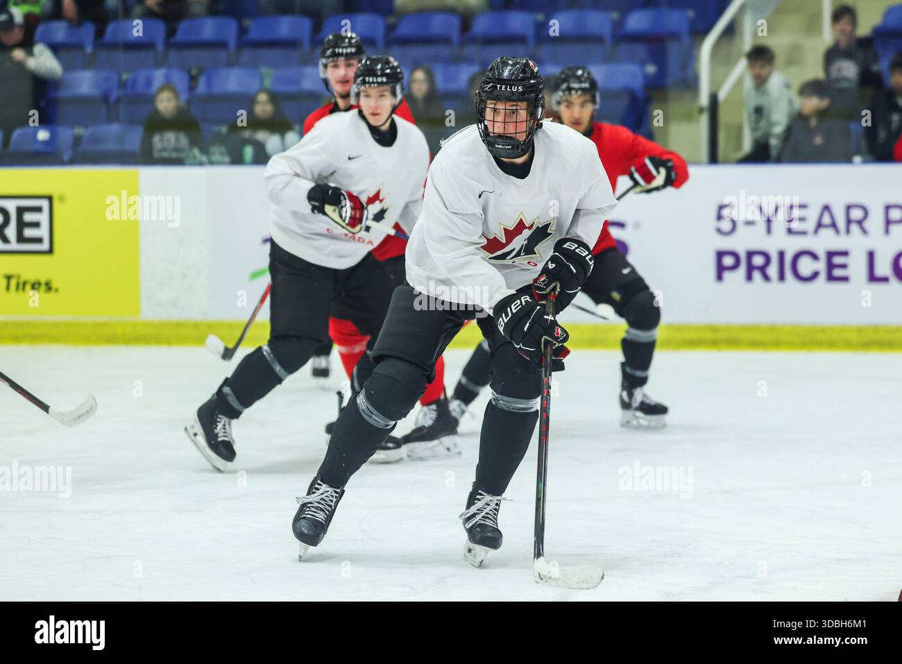 Keaton Verhoeff, of Fort Saskatchewan, Alta., participates in a drill ...