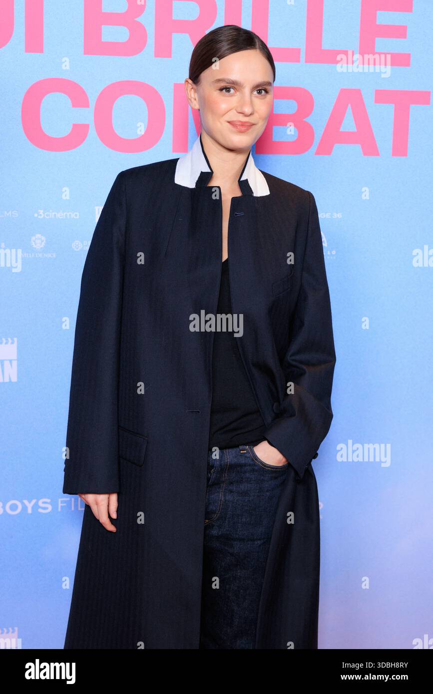 Angelina Woreth attends the photocall for the premiere of Qui Brille Au ...