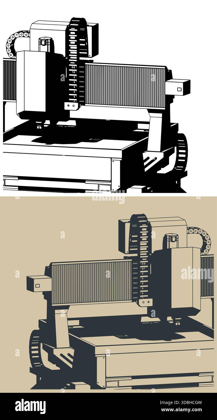 Manufacturing device Stock Vector Images - Alamy