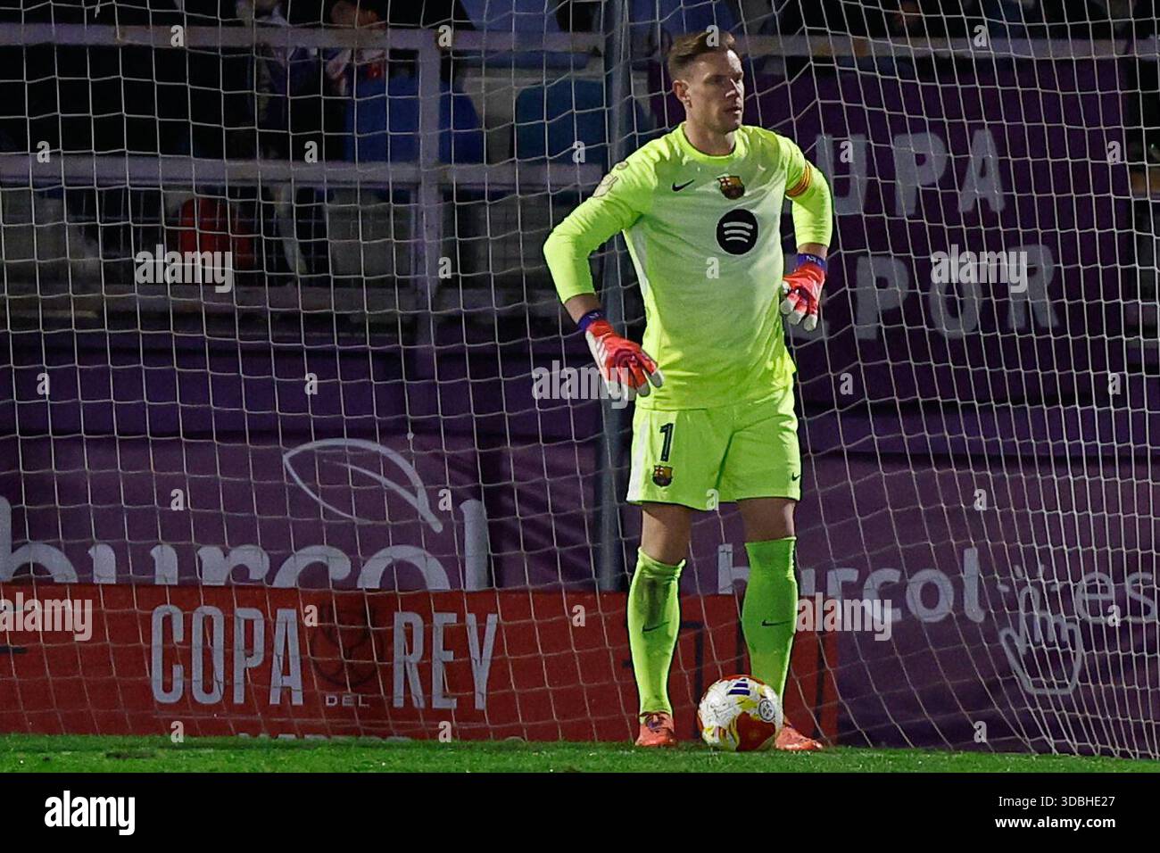 Barcelona's goalkeeper Marc-Andre ter Stegen during the Copa del Rey ...