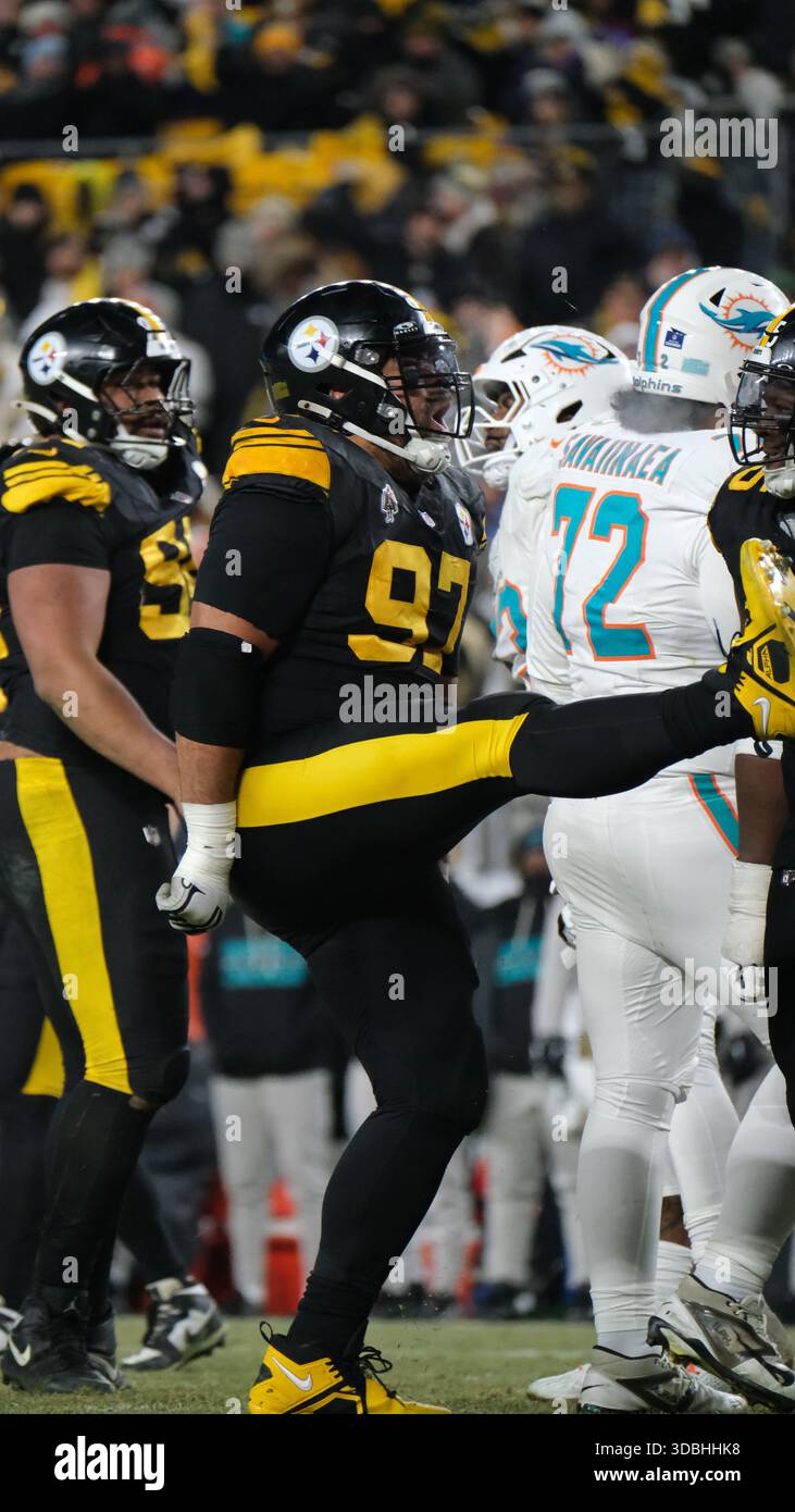 Dec 15, 2025: Cam Heyward #97 doing the ''TJ Watt'' celebration during ...