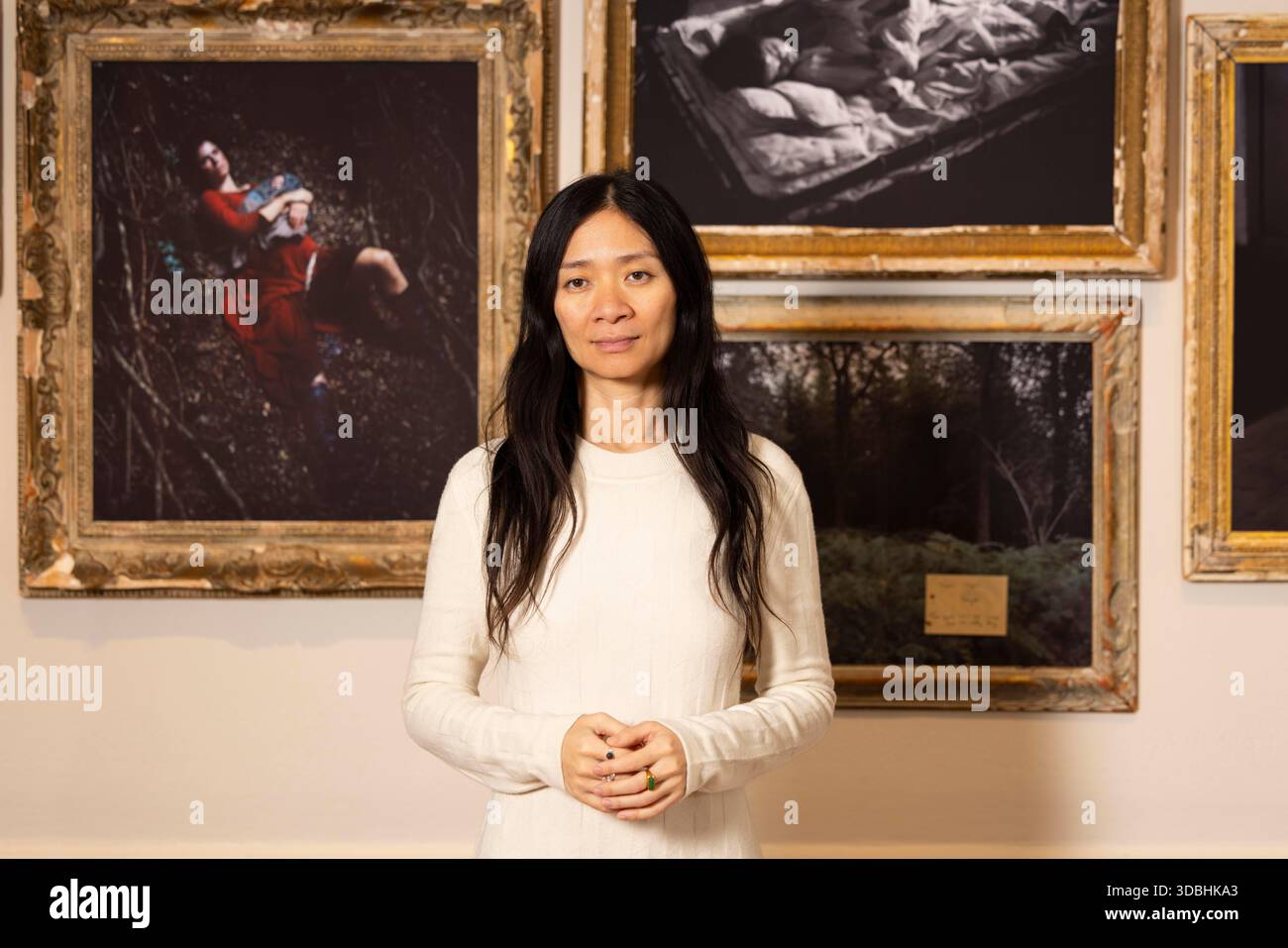 Chloe Zhao attending the photocall for Even as a Shadow, Even as a Dream, a Hamnet photography ...