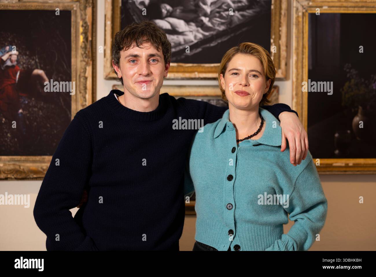 Paul Mescal and Jessie Buckley attending the photocall for Even as a Shadow, Even as a Dream, a ...