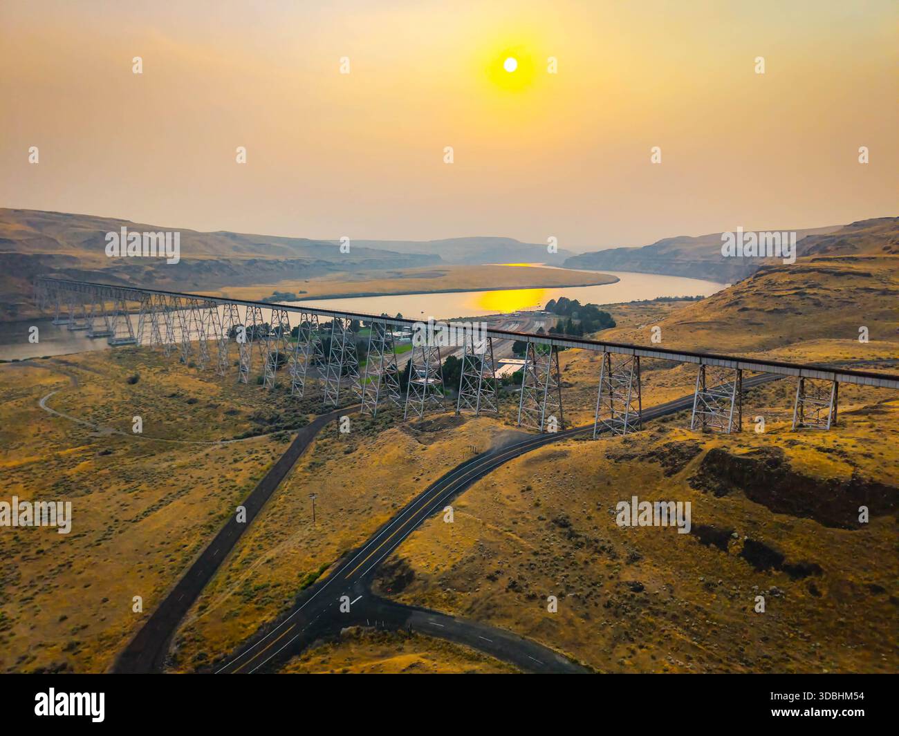 Scenic Aerial View of Joso High Bridge Stock Photo - Alamy