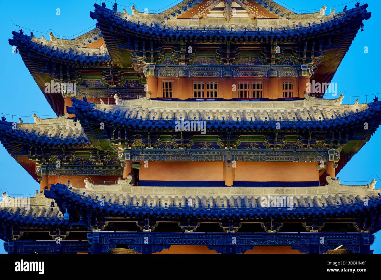 Big watchtower of the Datong Ancient City Wall Stock Photo - Alamy