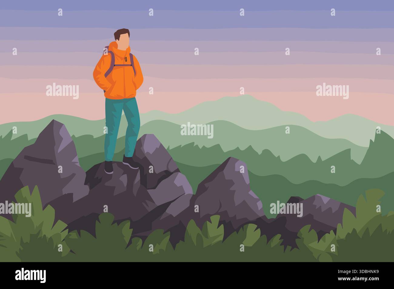 Hiker trail gear Stock Vector Images - Alamy