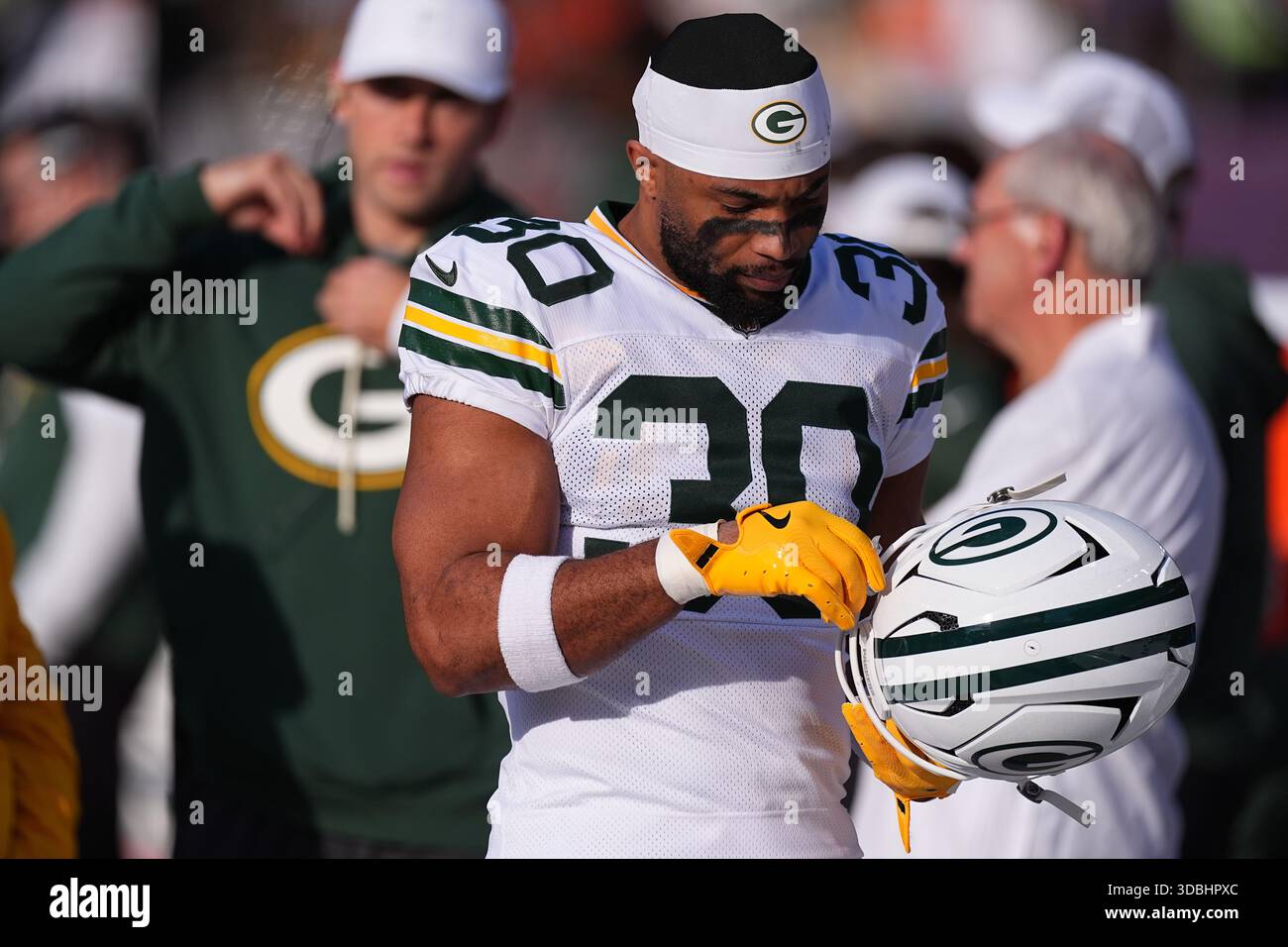 Green Bay Packers running back Chris Brooks (30) in the first half of ...