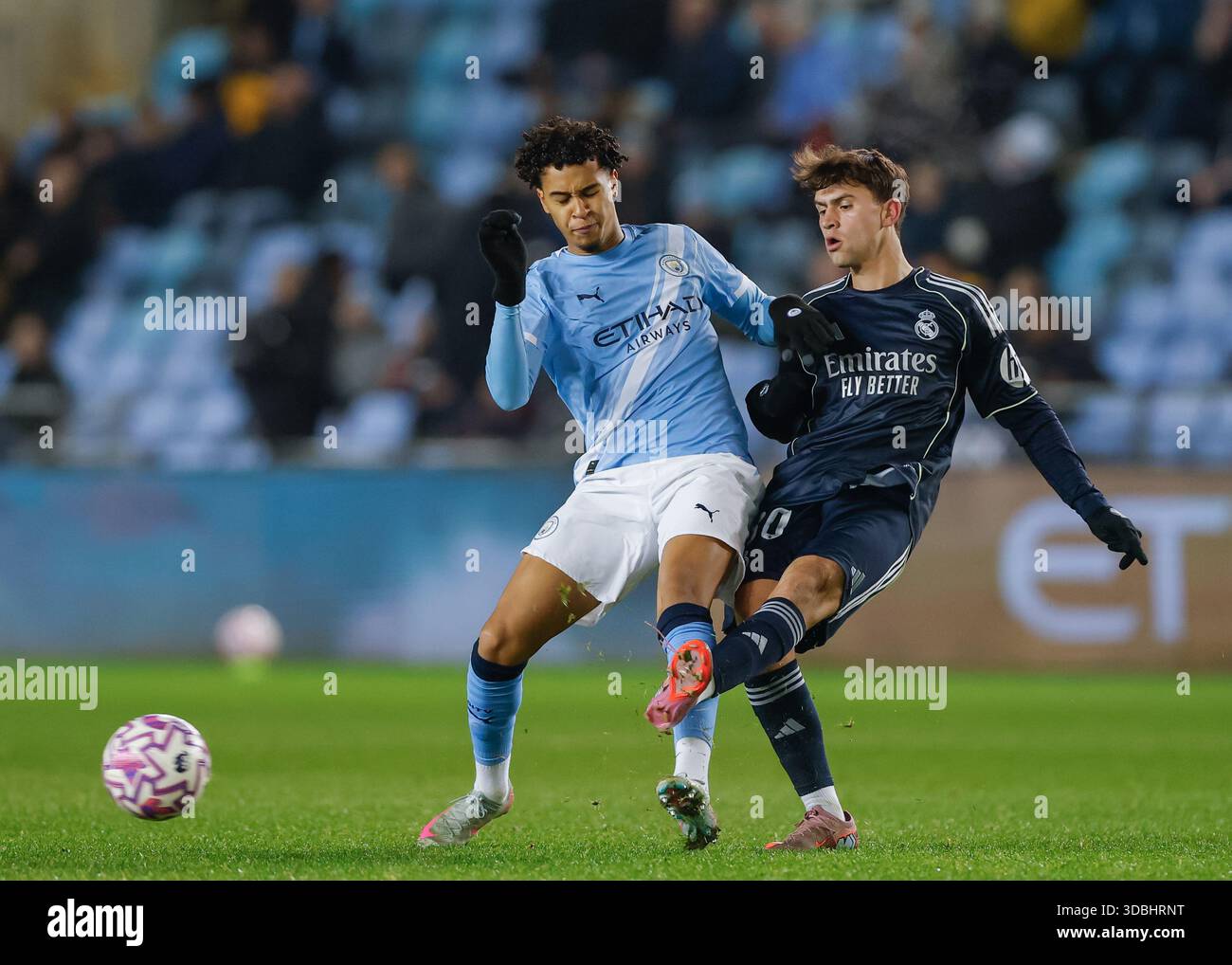 Manchester, England, 16th December 2025. Daniel Mesonero of Real Madrid ...