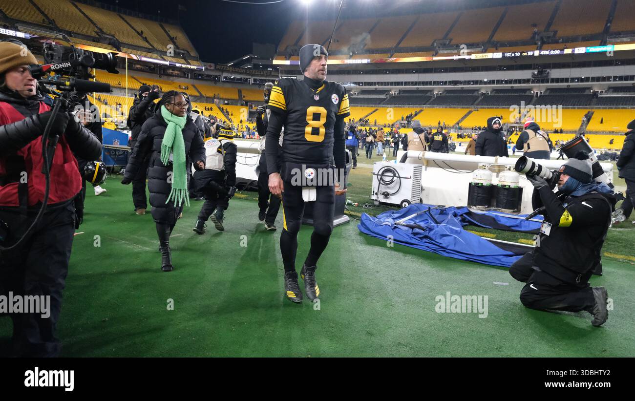 Dec 15, 2025: Aaron Rodgers #8 during the Pittsburgh Steelers vs Miami ...