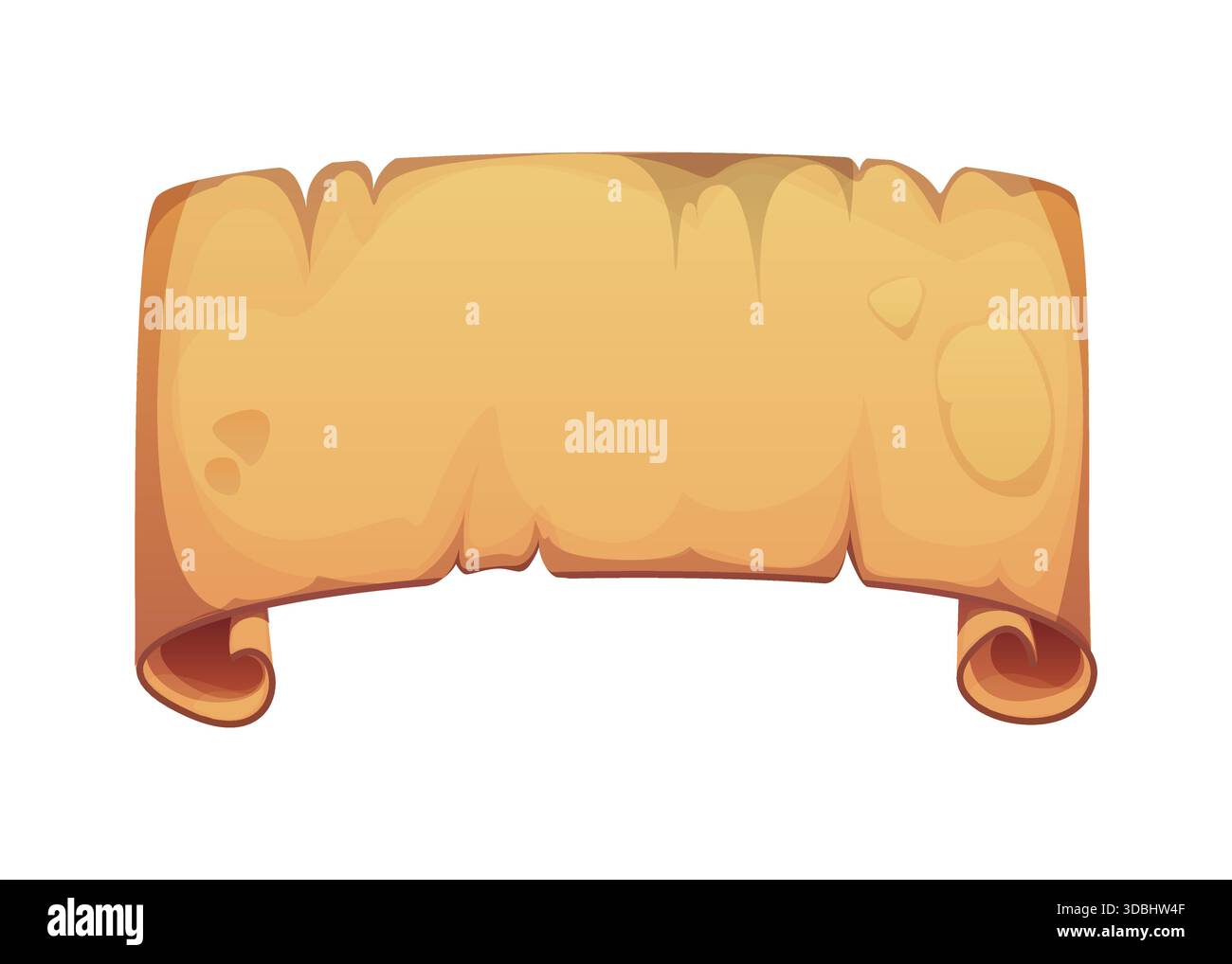 Cartoon ancient manuscript, old papyrus paper Stock Vector Image & Art ...