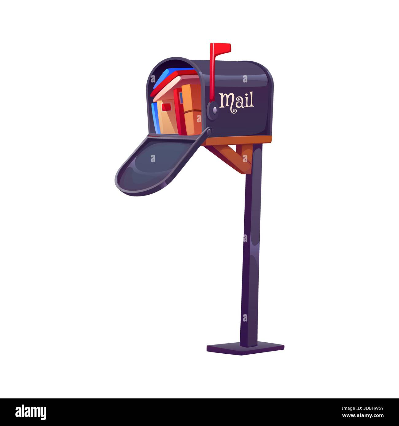 Santa claus mailbox christmas Stock Vector Images - Alamy