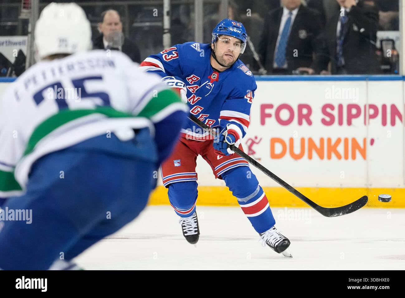 New York Rangers left wing Conor Sheary (43) passes during the first ...