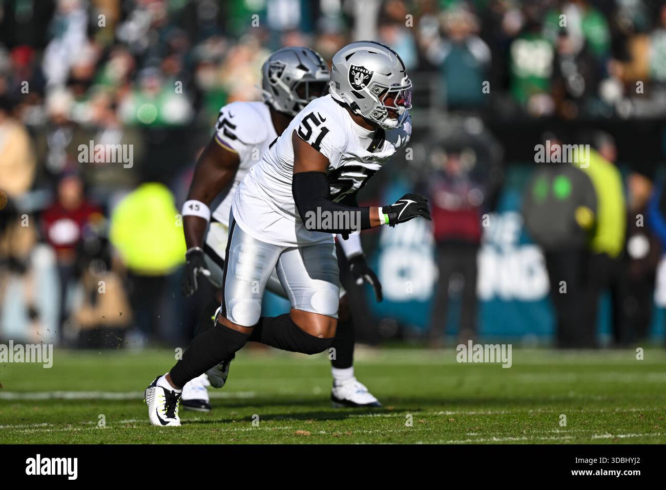 Las Vegas Raiders defensive end Malcolm Koonce (51) in action during ...