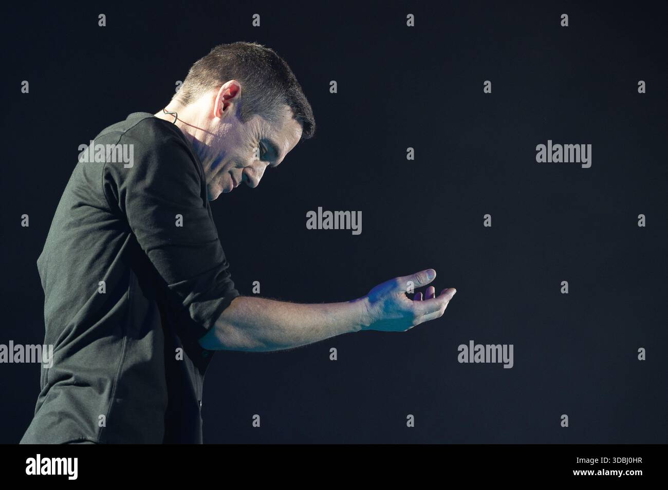 Jorge Ruiz Flores, the singer from the group Maldita Nerea performs ...