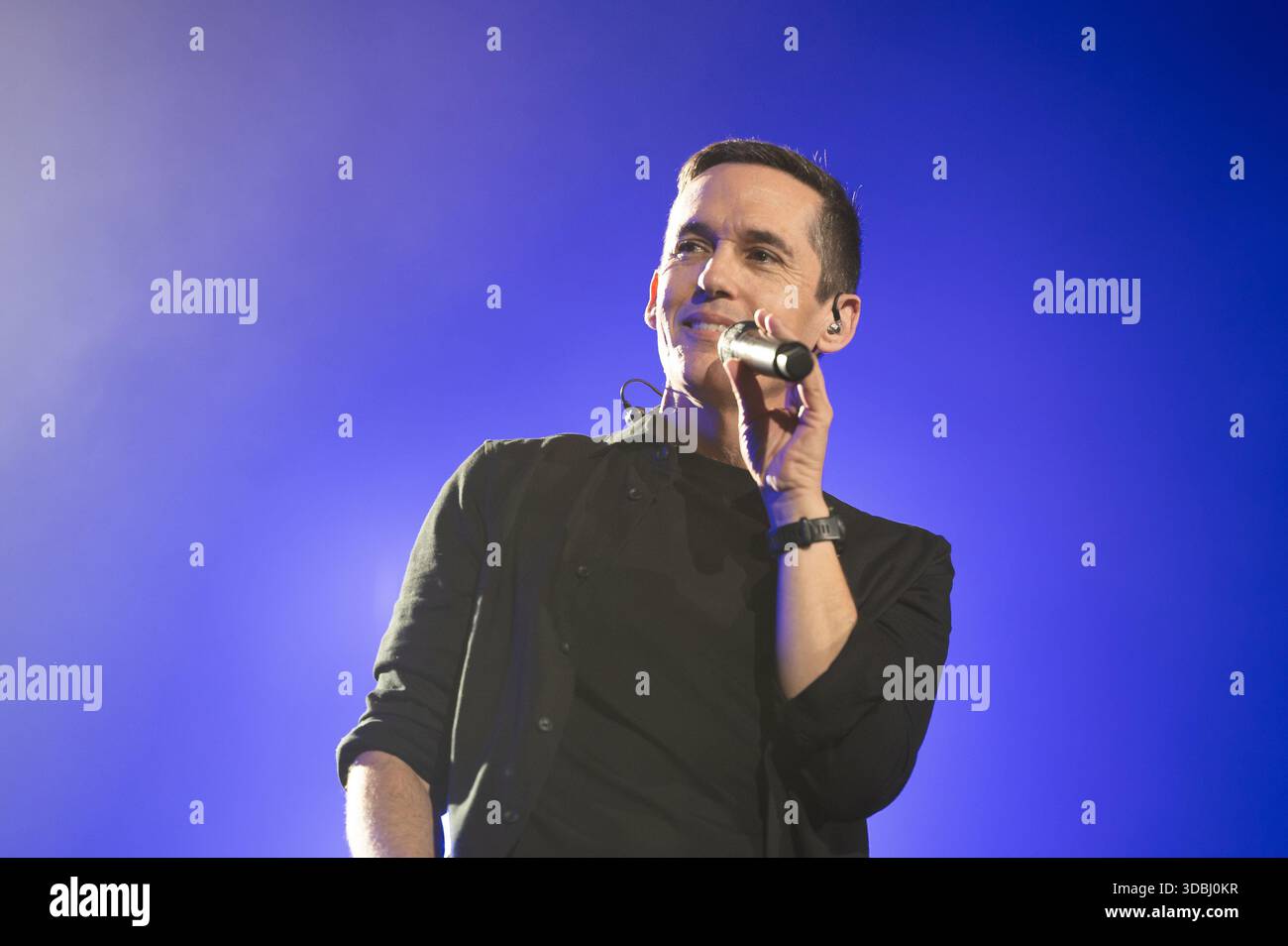 Jorge Ruiz Flores, the singer from the group Maldita Nerea performs ...