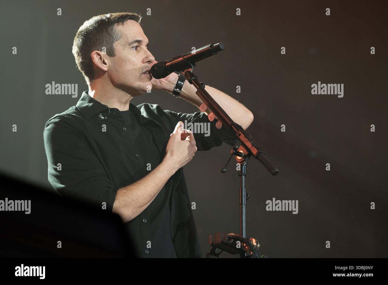 Jorge Ruiz Flores, the singer from the group Maldita Nerea performs ...