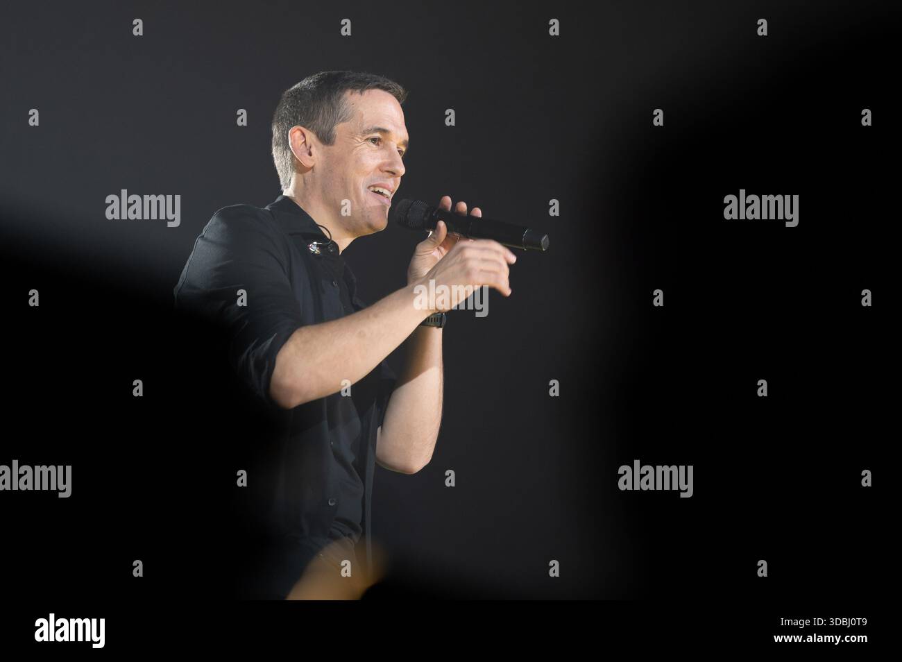 Jorge Ruiz Flores, the singer from the group Maldita Nerea performs ...