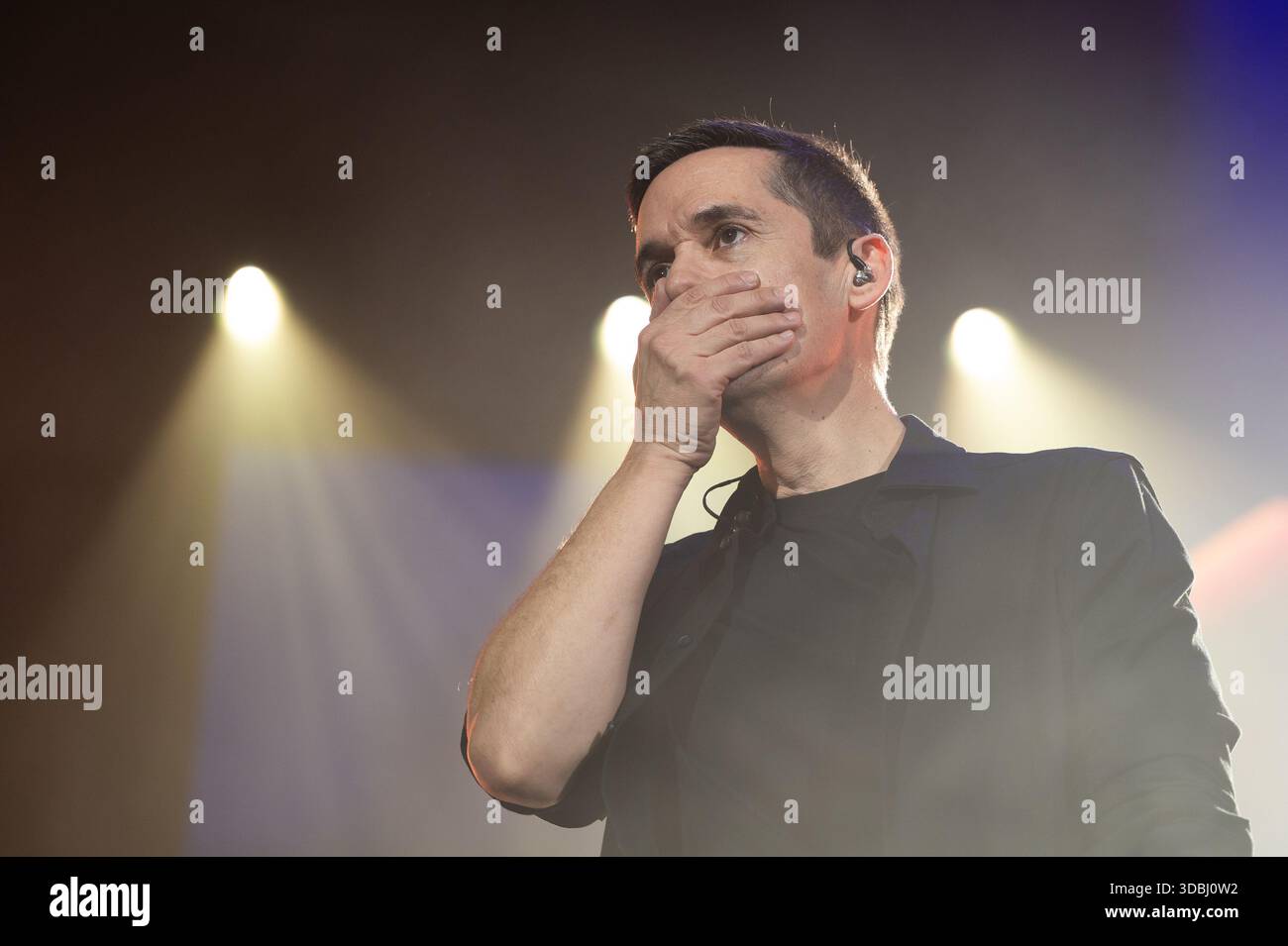 Jorge Ruiz Flores, the singer from the group Maldita Nerea performs ...