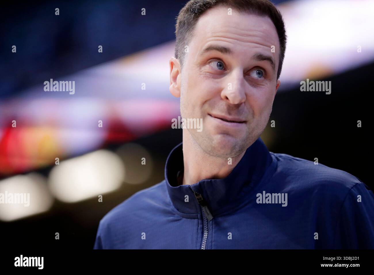 East Tennessee State head coach Brooks Savage reacts to a play during ...